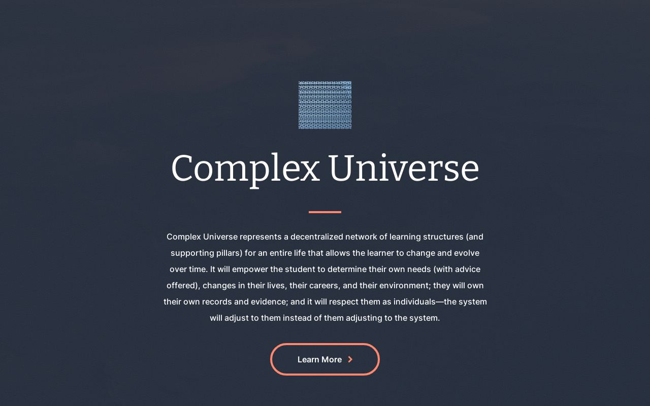 Complex Universe